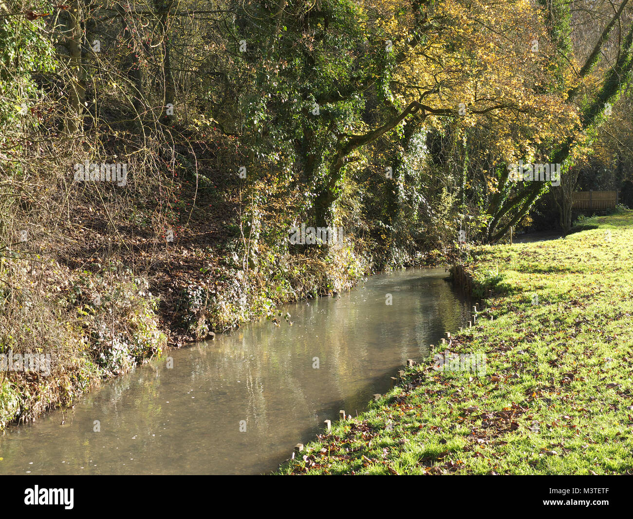 River flowing through Hubbards Hills Louth Stock Photo - Alamy