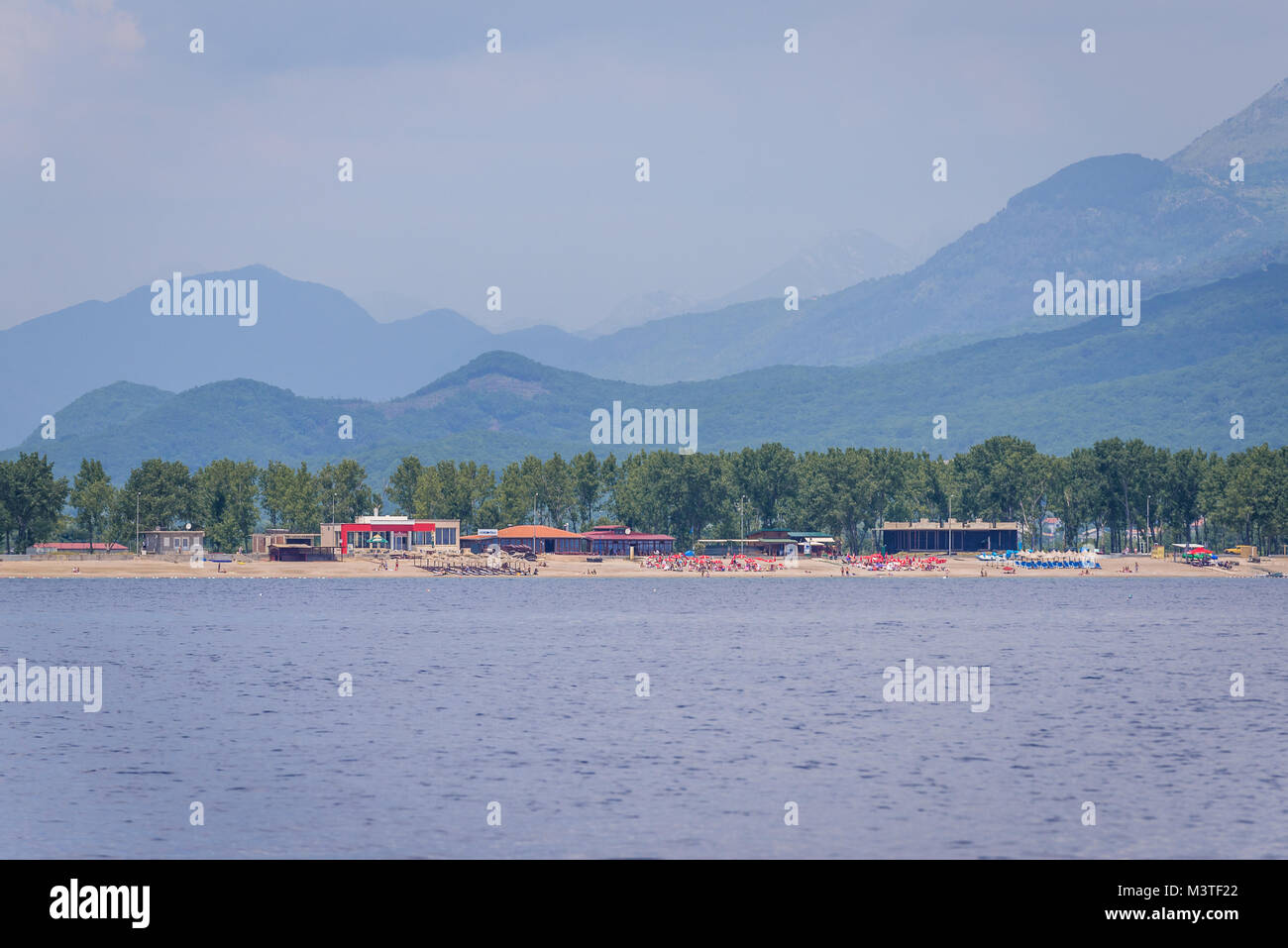 Jaz Beach in Prijevor town on the Adriatic Sea coast near Budva city in ...