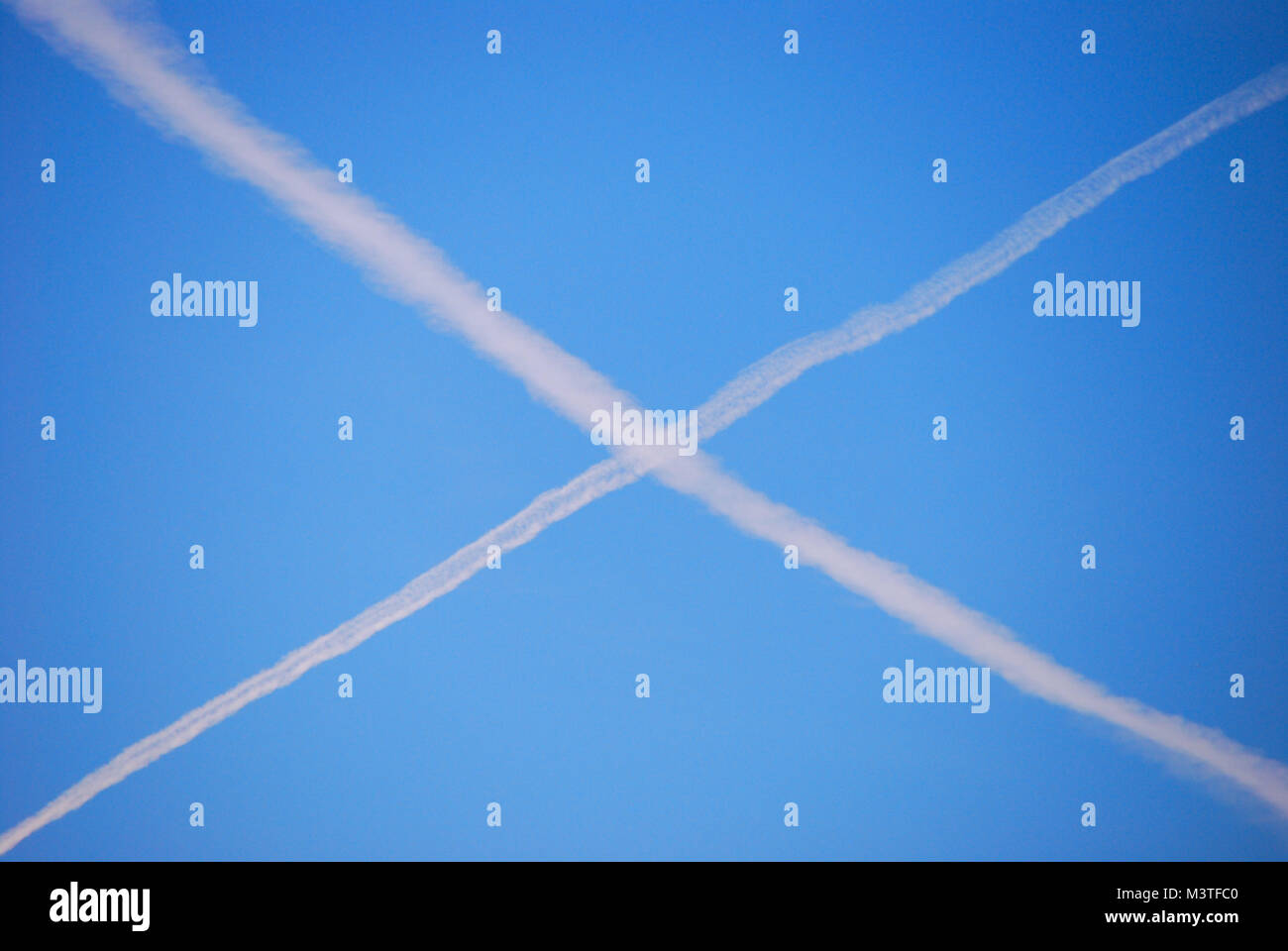 white cross on blue sky from airplane Stock Photo - Alamy