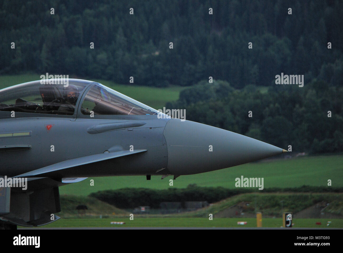 Plane angle from a jet aircraft at a flight show Stock Photo - Alamy