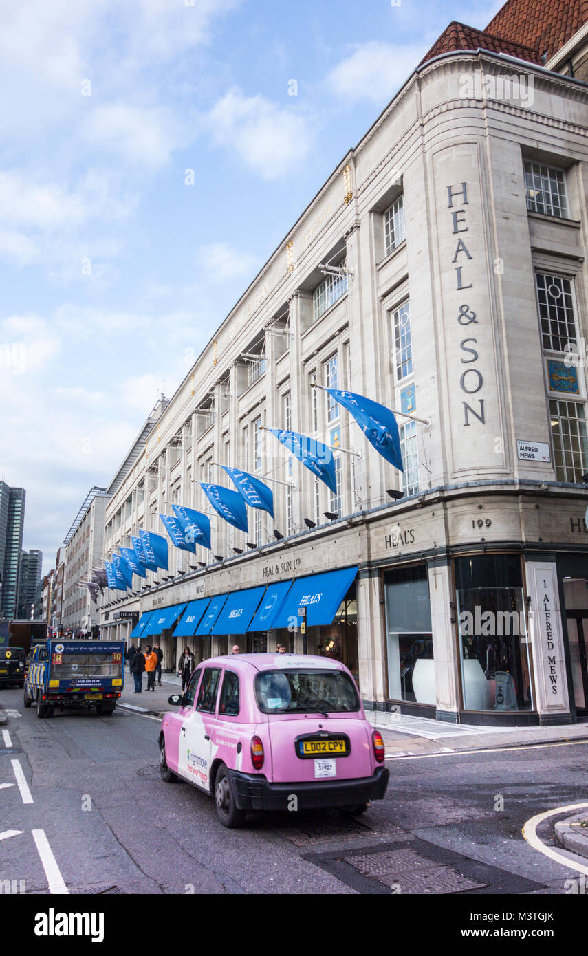 Heals & Son Department store on Tottenham Court Road, London, UK Stock ...