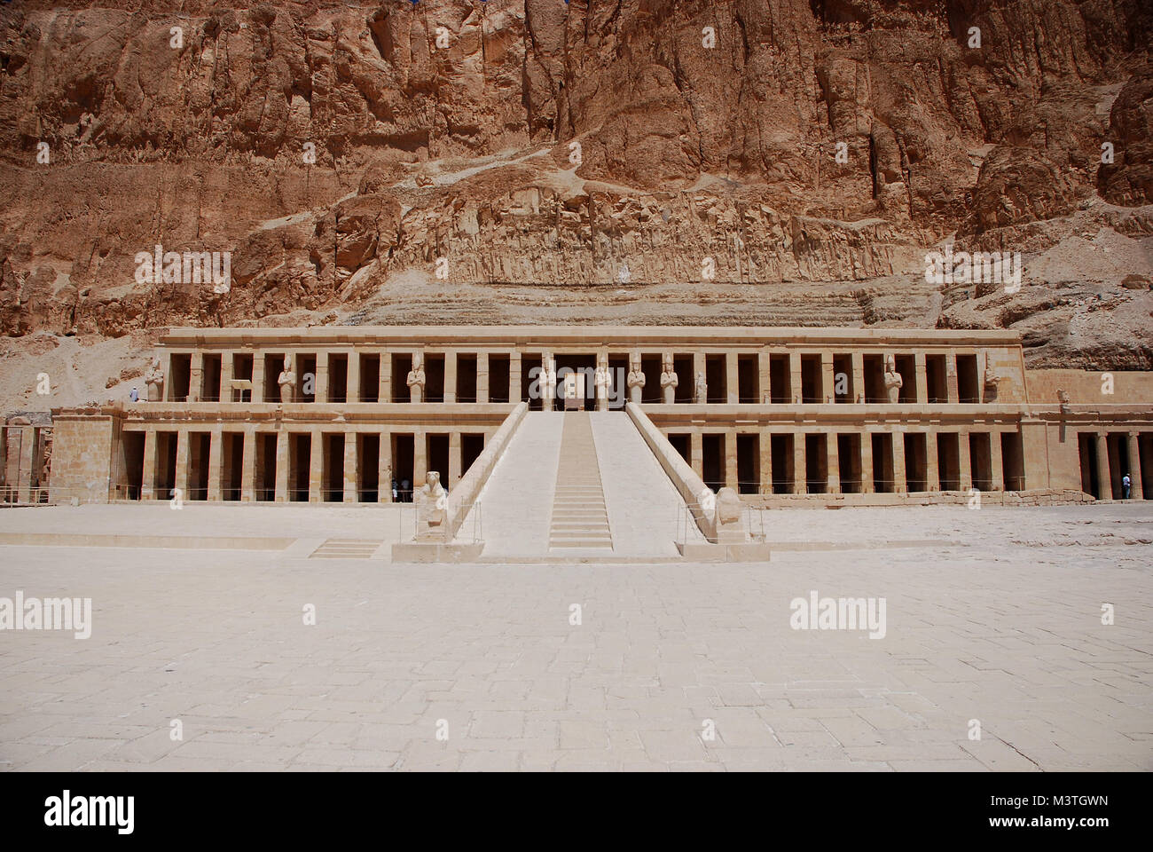 beautiful huge temple complex in egypt tourist attraction in the summer ...
