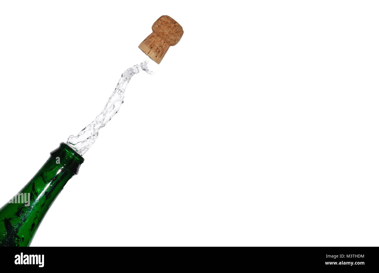 exploding champagne stubble, left image for party, birthday and new ...