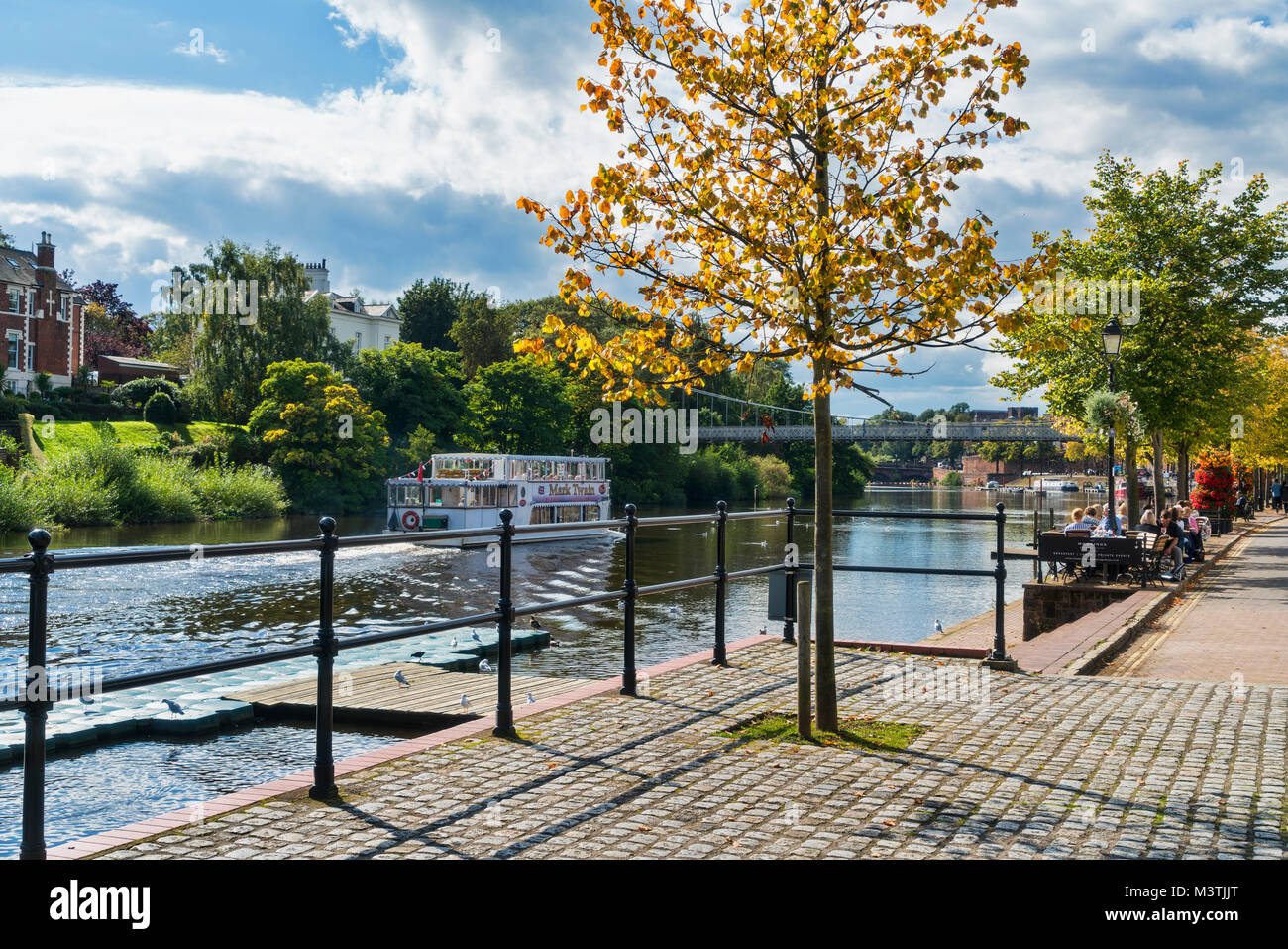 Chester city, River Dee, sunny, England, UK Stock Photo - Alamy