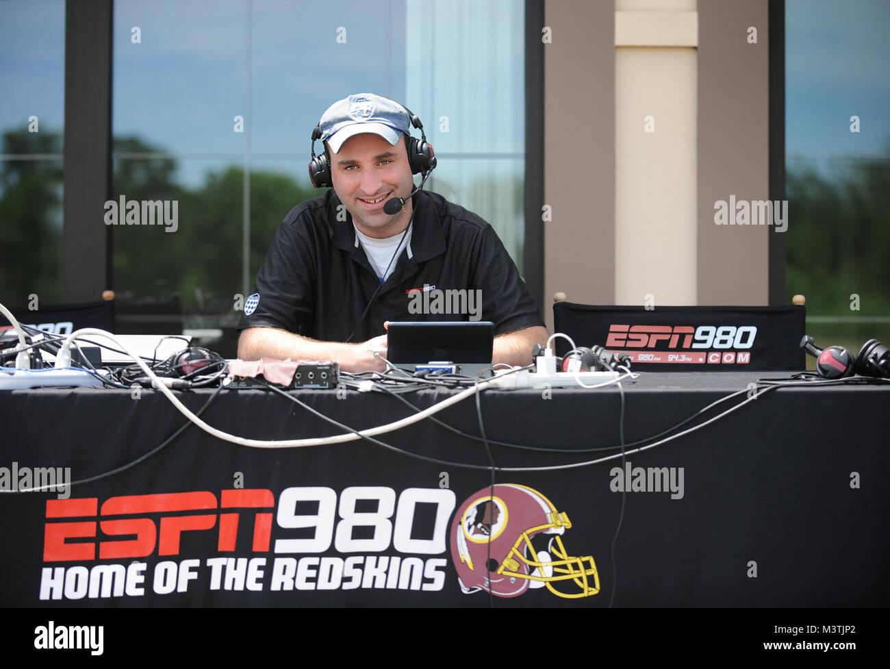 ESPN 980 “Home of the Redskins” Producer, Tim Shovers, broadcast from ...