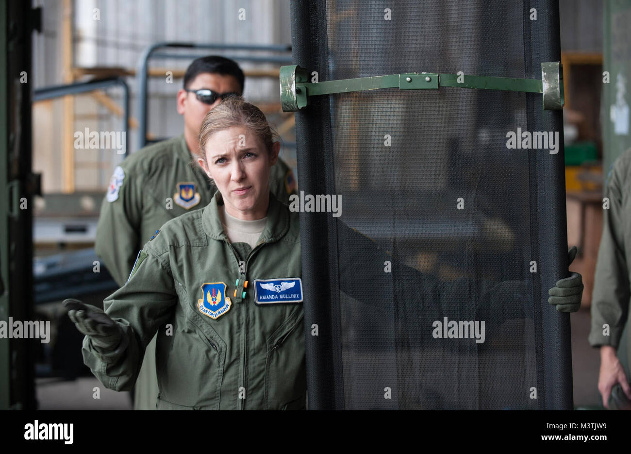 U.S. Air Force Capt. Amanda Mullinix, a flight nurse with the 86th ...