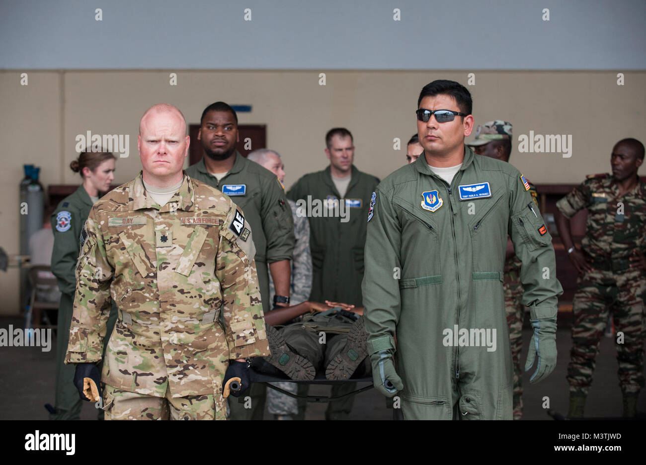 U.S. Air Force Reserve Lt. Col. Christopher Day (left), Chief of ...