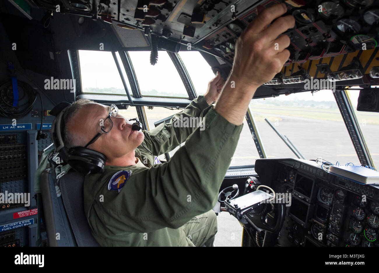 U.S. Air Force Reserve CMSgt Orin Johnson, a flight engineer with the ...