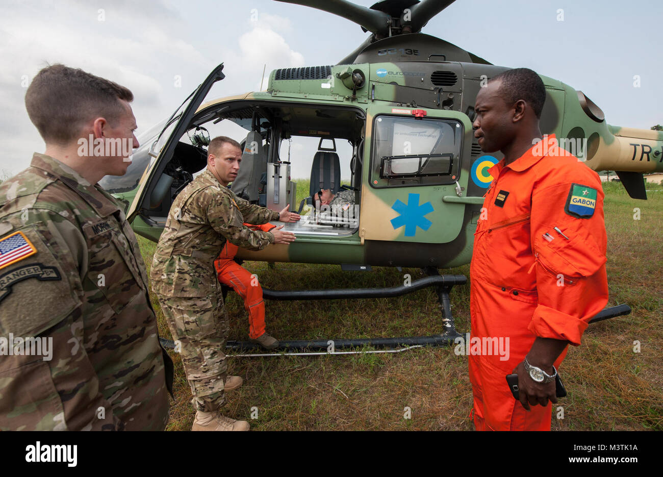 U.S. Army MAJ. Jeffrey Sills, an aeromedical evacuation officer, talks ...