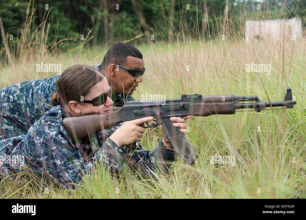 U.S. Navy HM2 Julia Day, a hospital corpsman with the Defense Medical ...