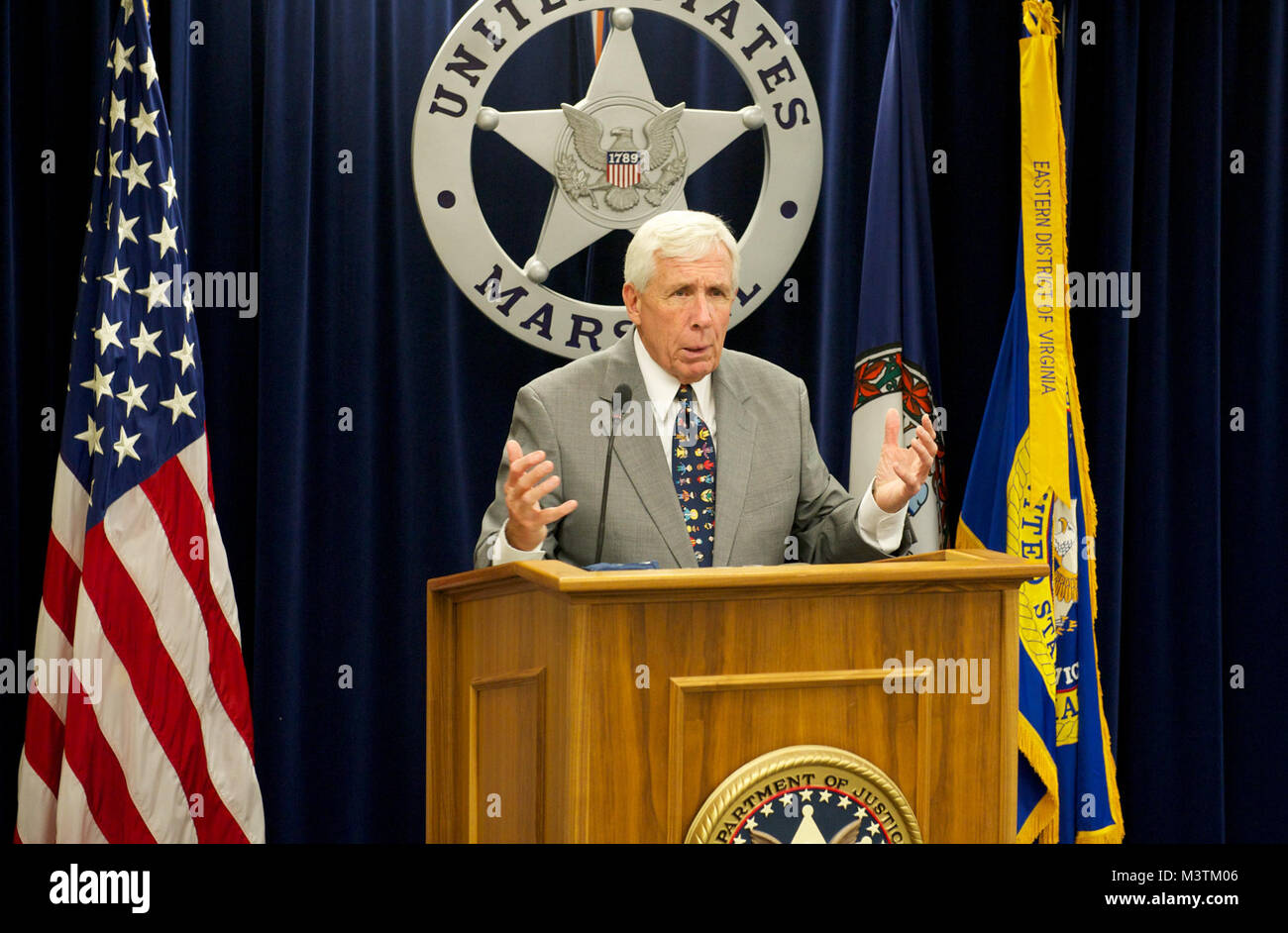 Congressman Frank Wolf speaks during a ceremony in which a check for ...