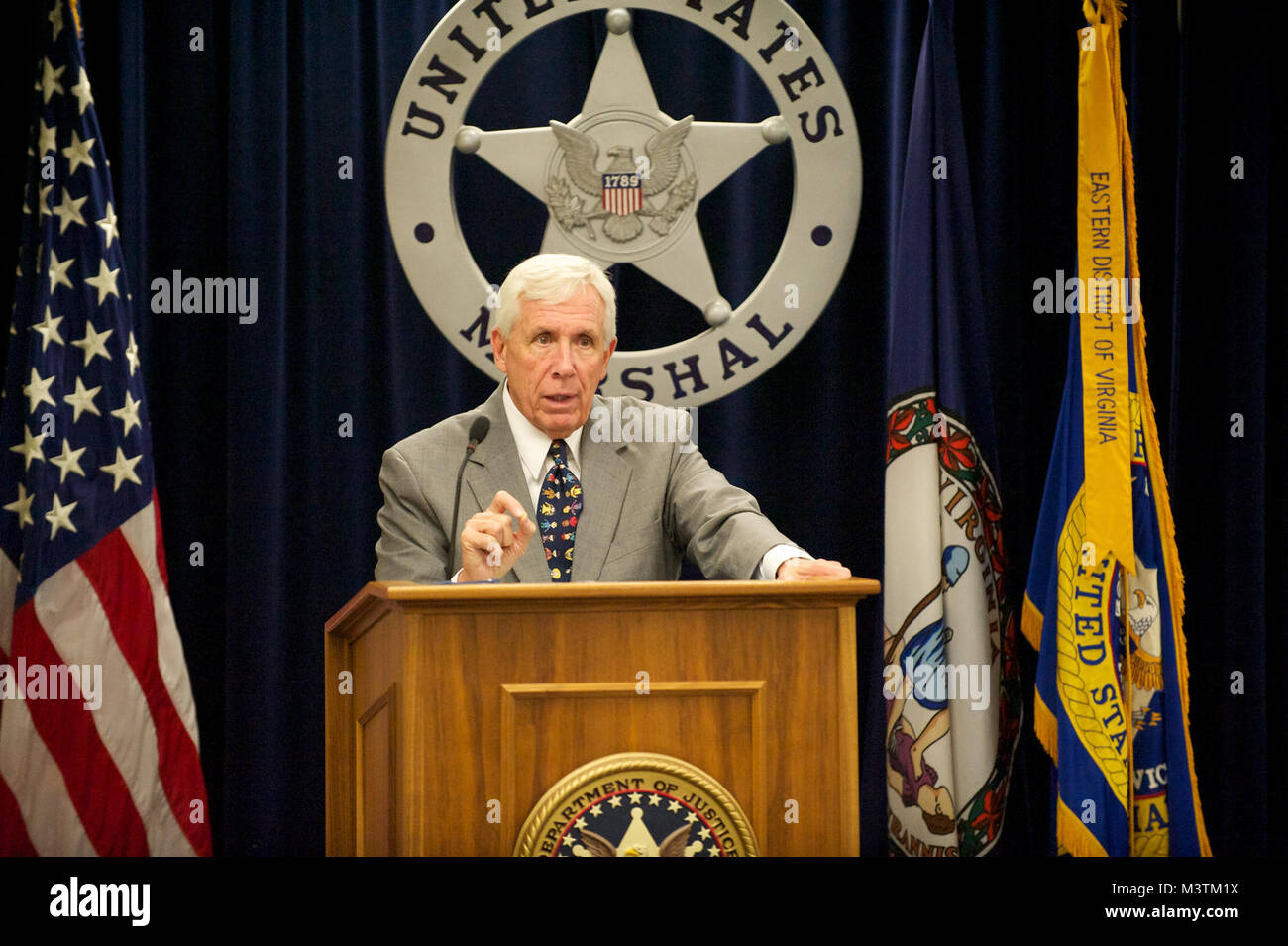 Congressman Frank Wolf speaks during a ceremony in which a check for ...