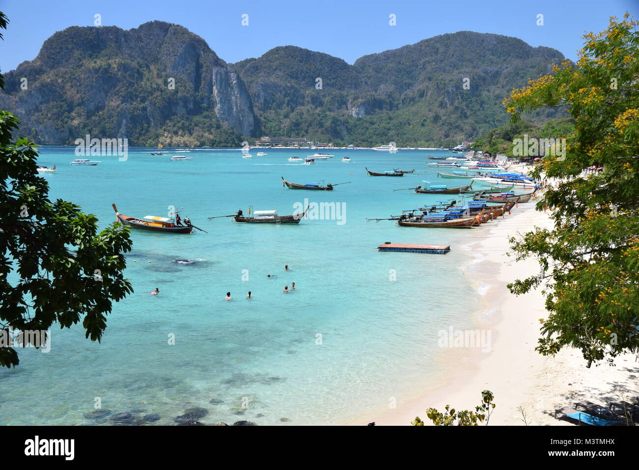 White sand beach in Koh Phi Phi, Thailand Stock Photo - Alamy