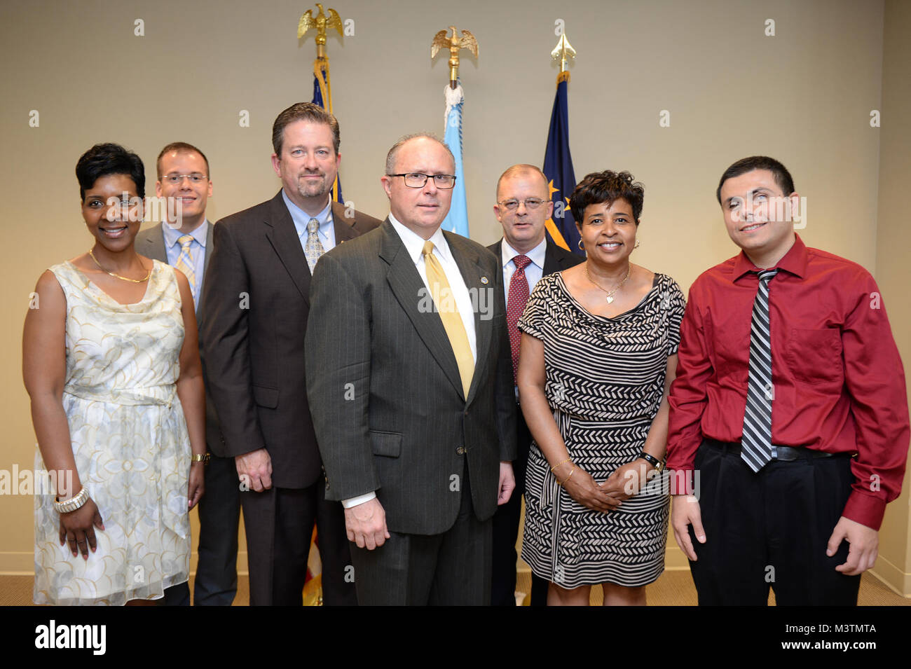 Prior to award ceremony, award winners Mr. Brad Bunn (3rd from left ...