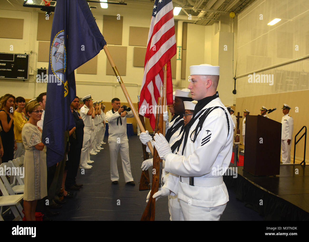 MAYPORT, Fla. (Aug 12, 2016) – U.S. Naval Station Mayport Color Guard ...