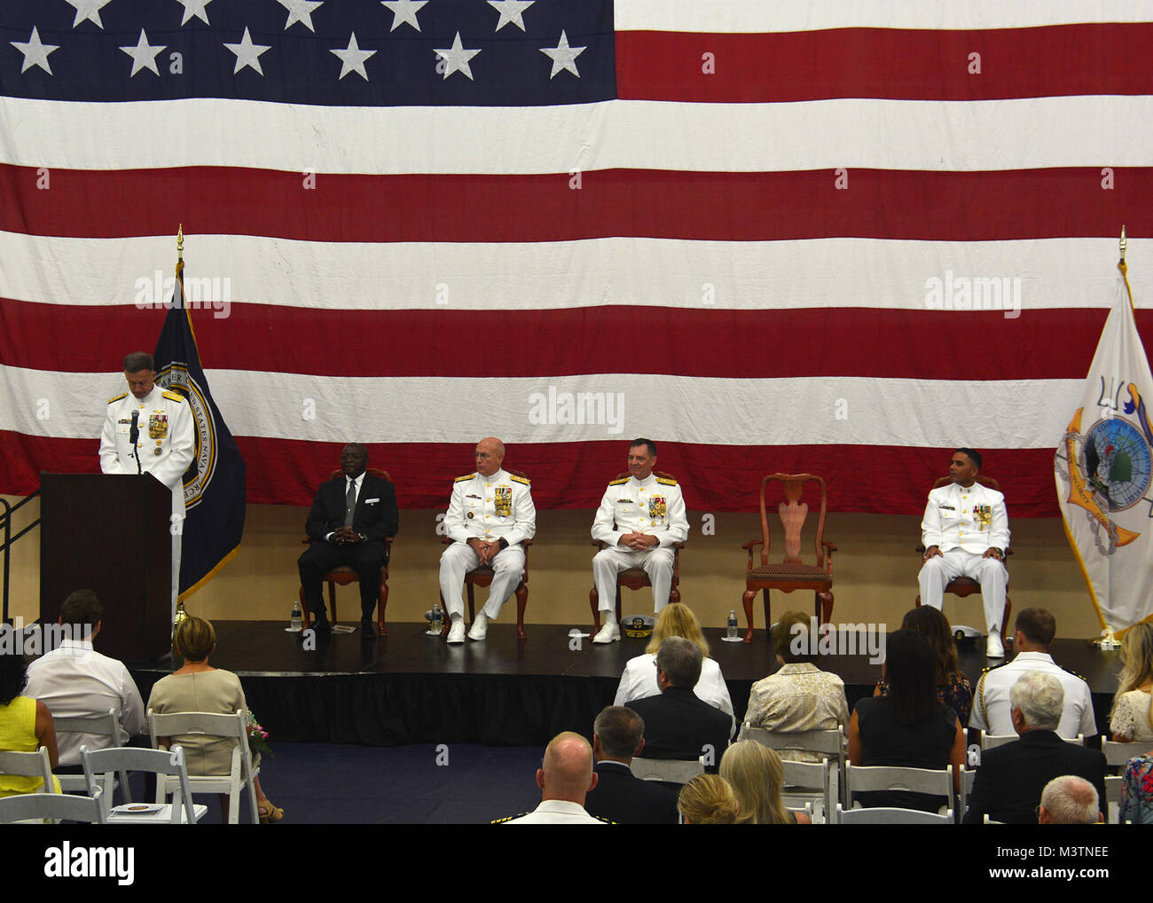 MAYPORT, Fla. (Aug 12, 2016) – Rear Adm. Sean Buck, commander, U.S ...