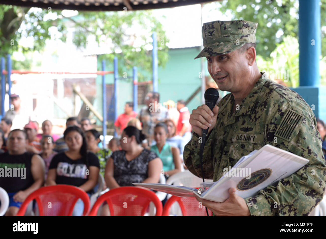 CONCHAGUA, El Salvador (Aug. 31, 2016) – Captain Angel Cruz, deputy ...