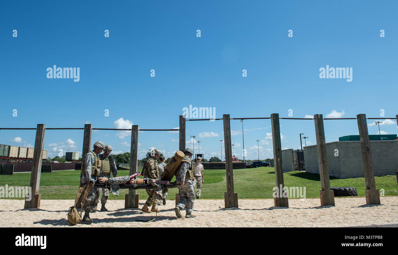 Joint Communication Support Element Operators Carry A Litter During A Self Aid And Buddy Care