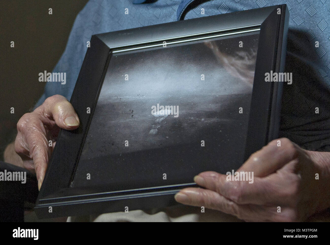 Russell Gackenbach, the navigator aboard the B-29 Superfortress ...
