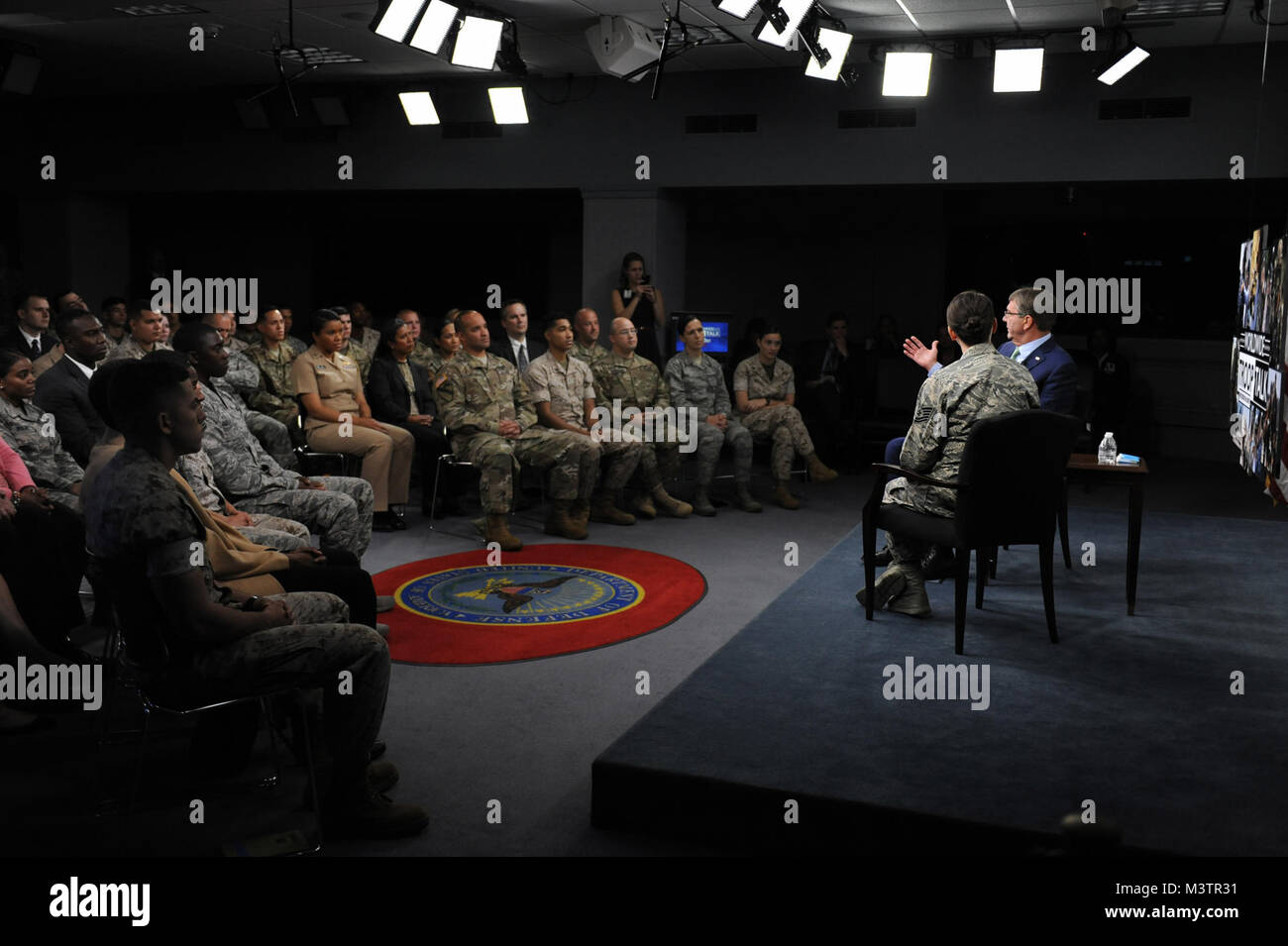 Secretary of Defense, The Honorable Ash Carter, takes to the Pentagon ...