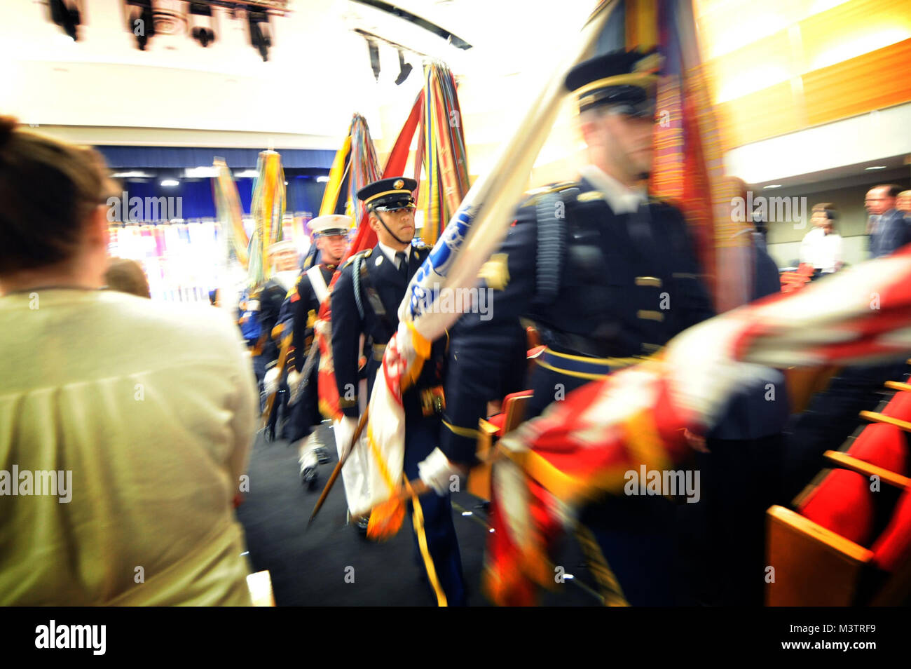 The Joint Armed Forces Color Guard during the 36th Annual Department of ...
