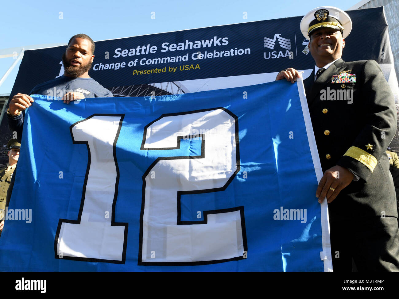 Seattle 12th man flag hi-res stock photography and images - Alamy
