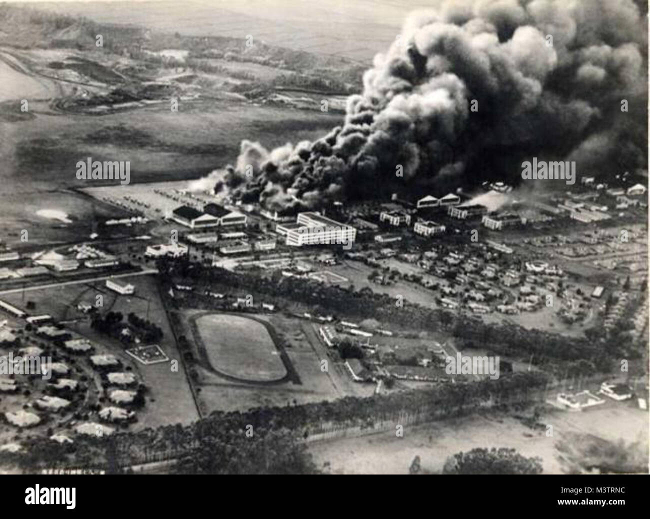 aerial images of WAAF during the attack on December 7th, 1941 that were ...