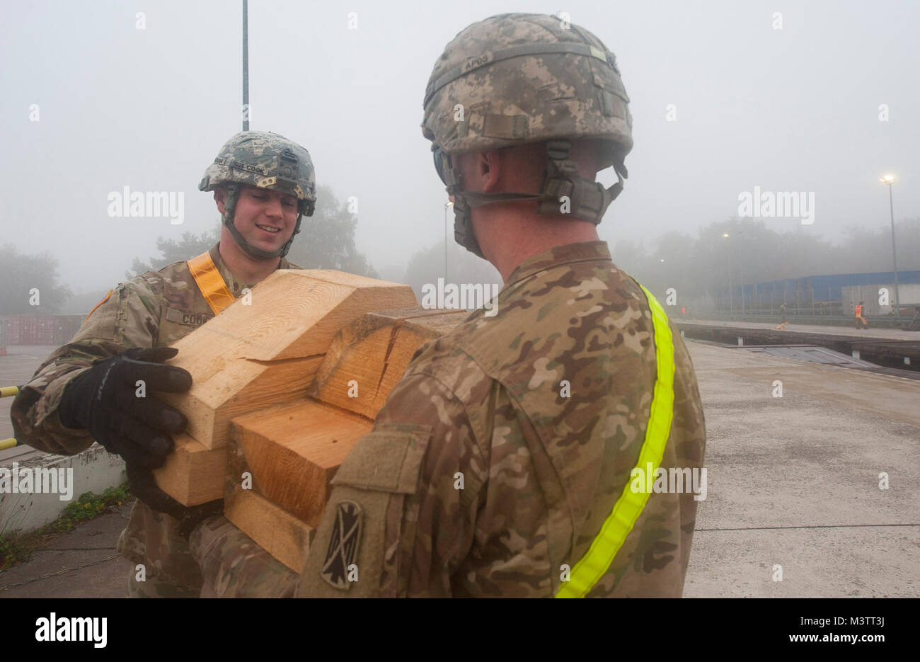 U.S. Army Sergeant Jordan Cook, with the 5th Battalion, 7th Air Defense ...