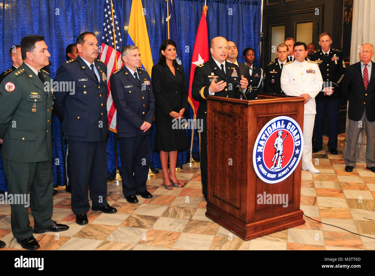 South Carolina Gov. Nikki Haley and Maj. Gen. Robert E. Livingston Jr ...