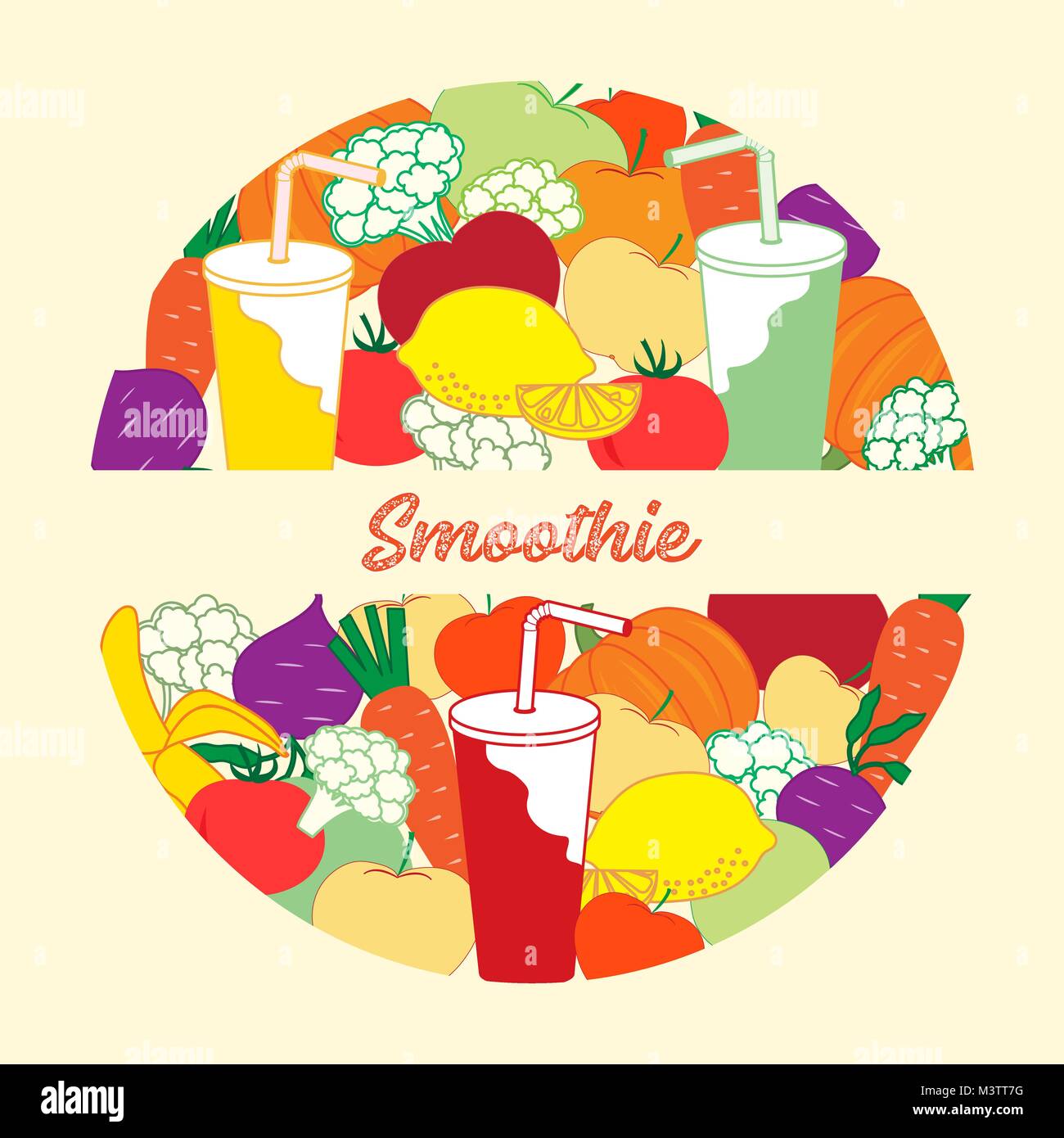 Smoothie and ingredients for making smoothie. Healthy eating habits ...