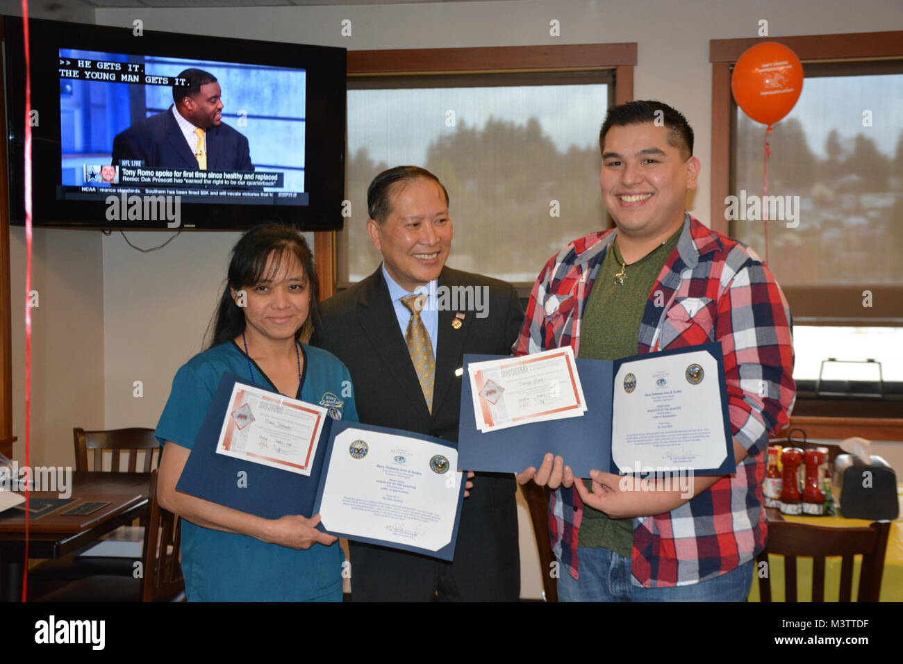 161116-N-SP496-005 BREMERTON, Wash. (Nov. 16, 2016) – Maria Schroeder, a housekeeper for Naval ...