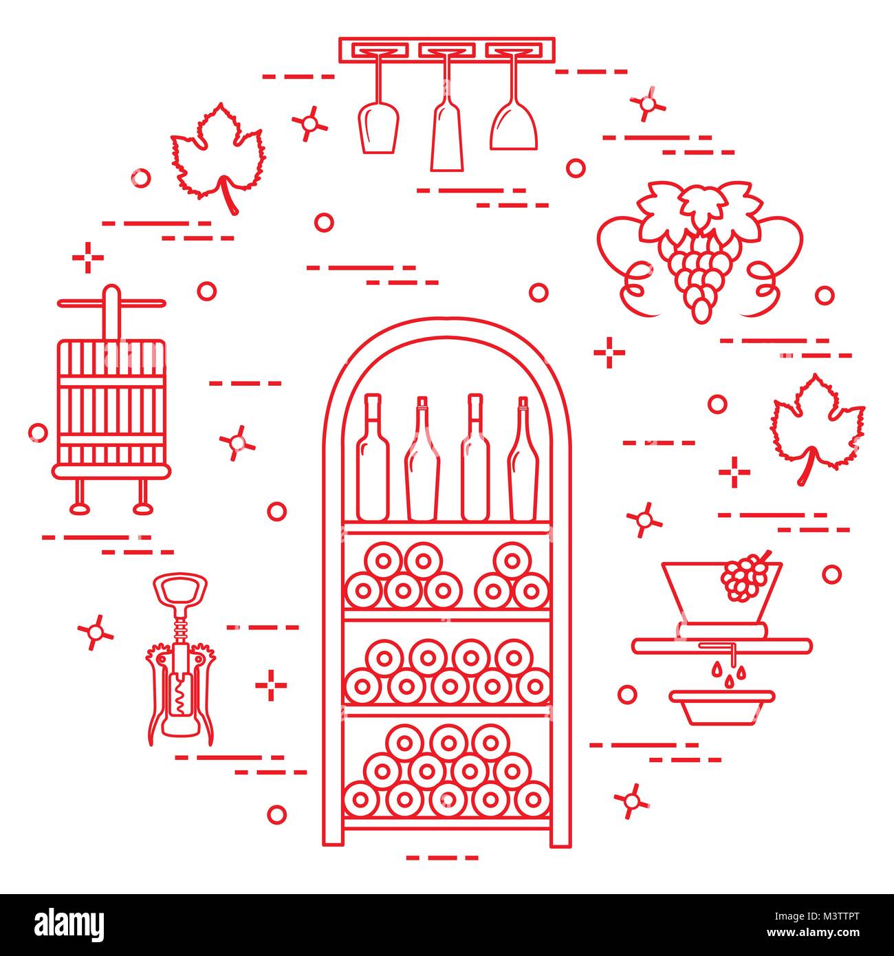 Winemaking: the production and storage of wine. Culture of drinking ...
