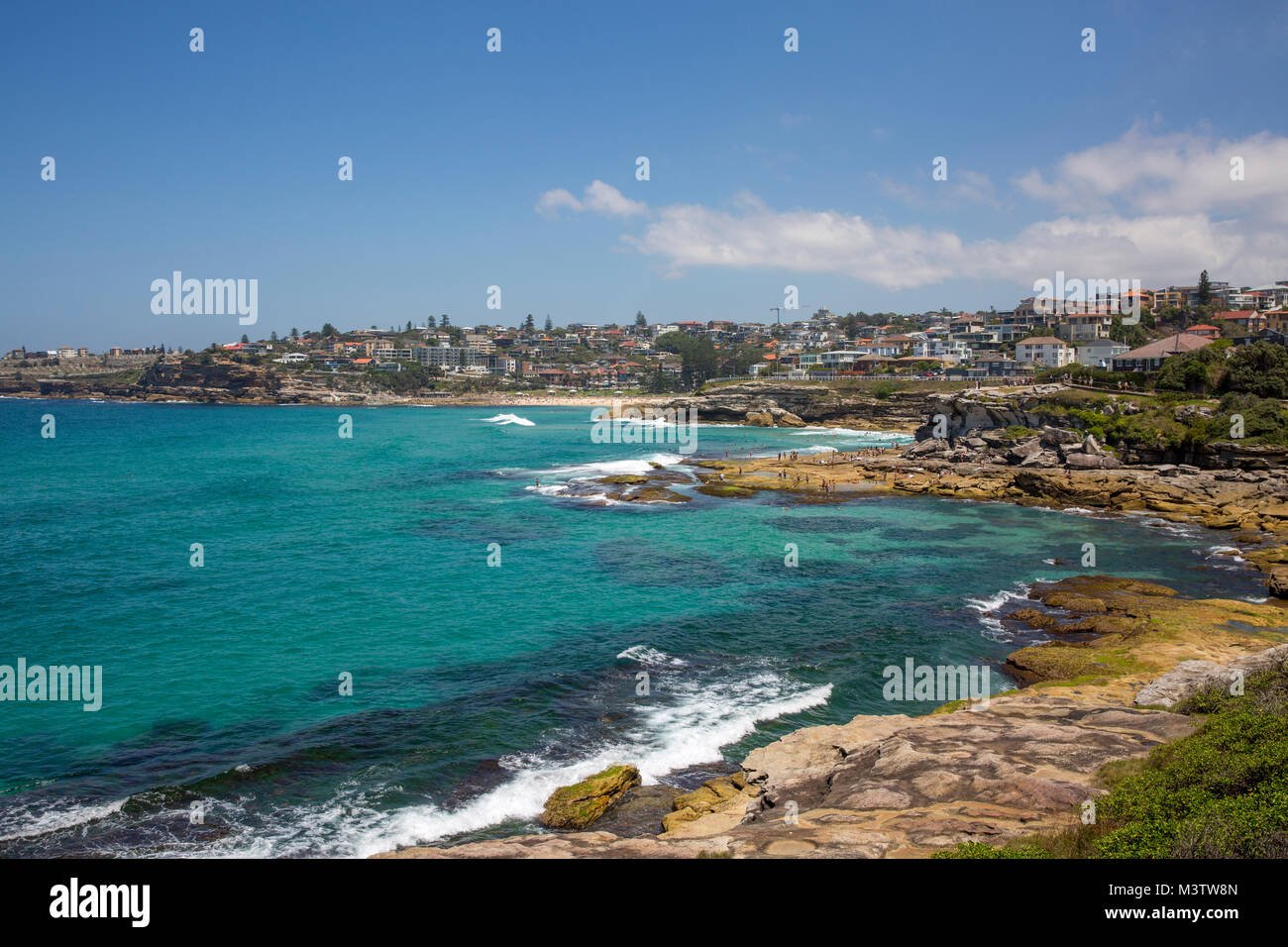 Coastline at Mackenzie bay in Sydney eastern suburbs looking towards ...
