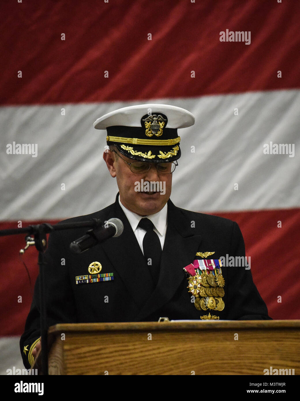 NAVAL BASE KITSAP-BREMERTON, Wash. (Jan. 12, 2017) – Capt. John Ring ...