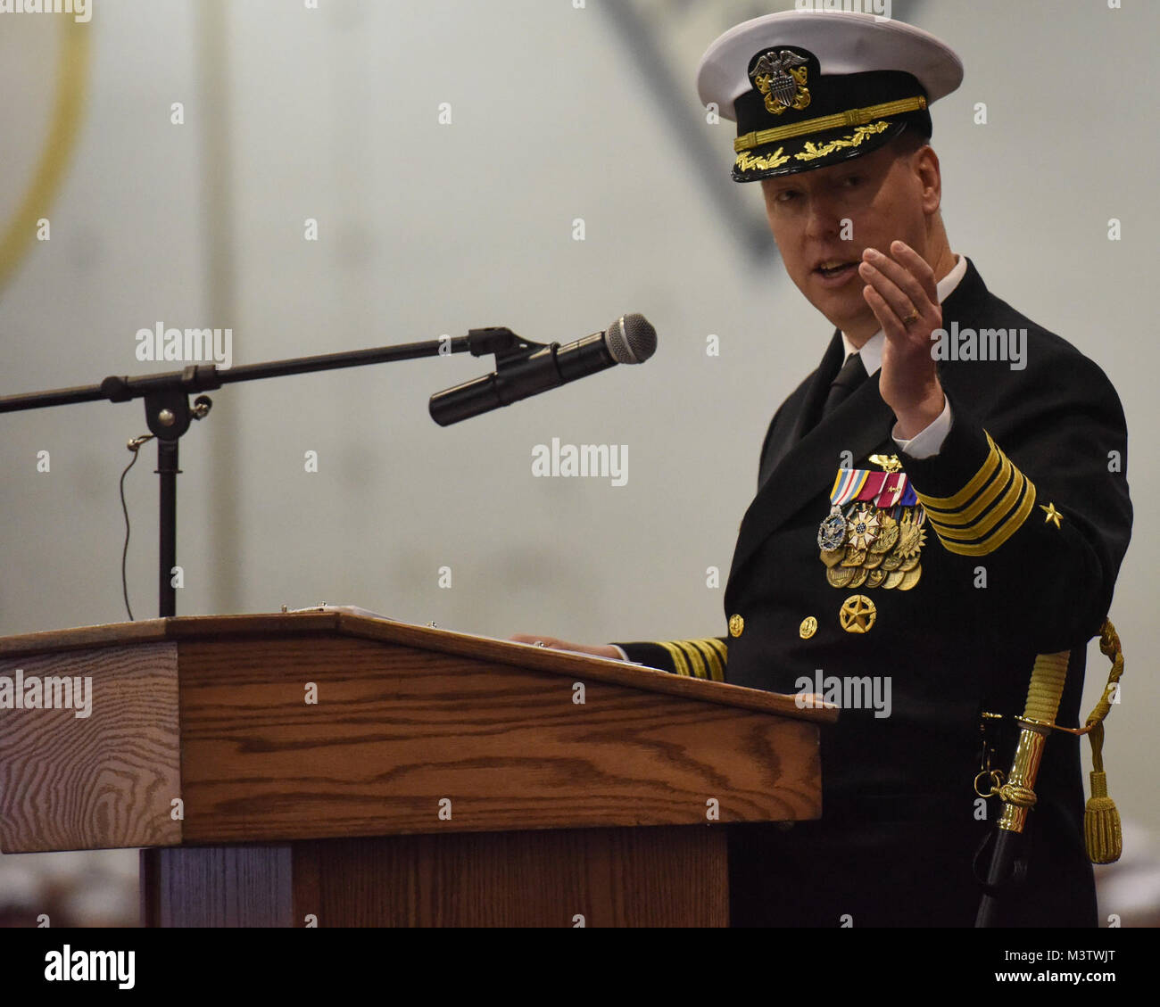 NAVAL BASE KITSAP-BREMERTON, Wash. (Jan. 12, 2017) – Capt. Kevin Lenox ...