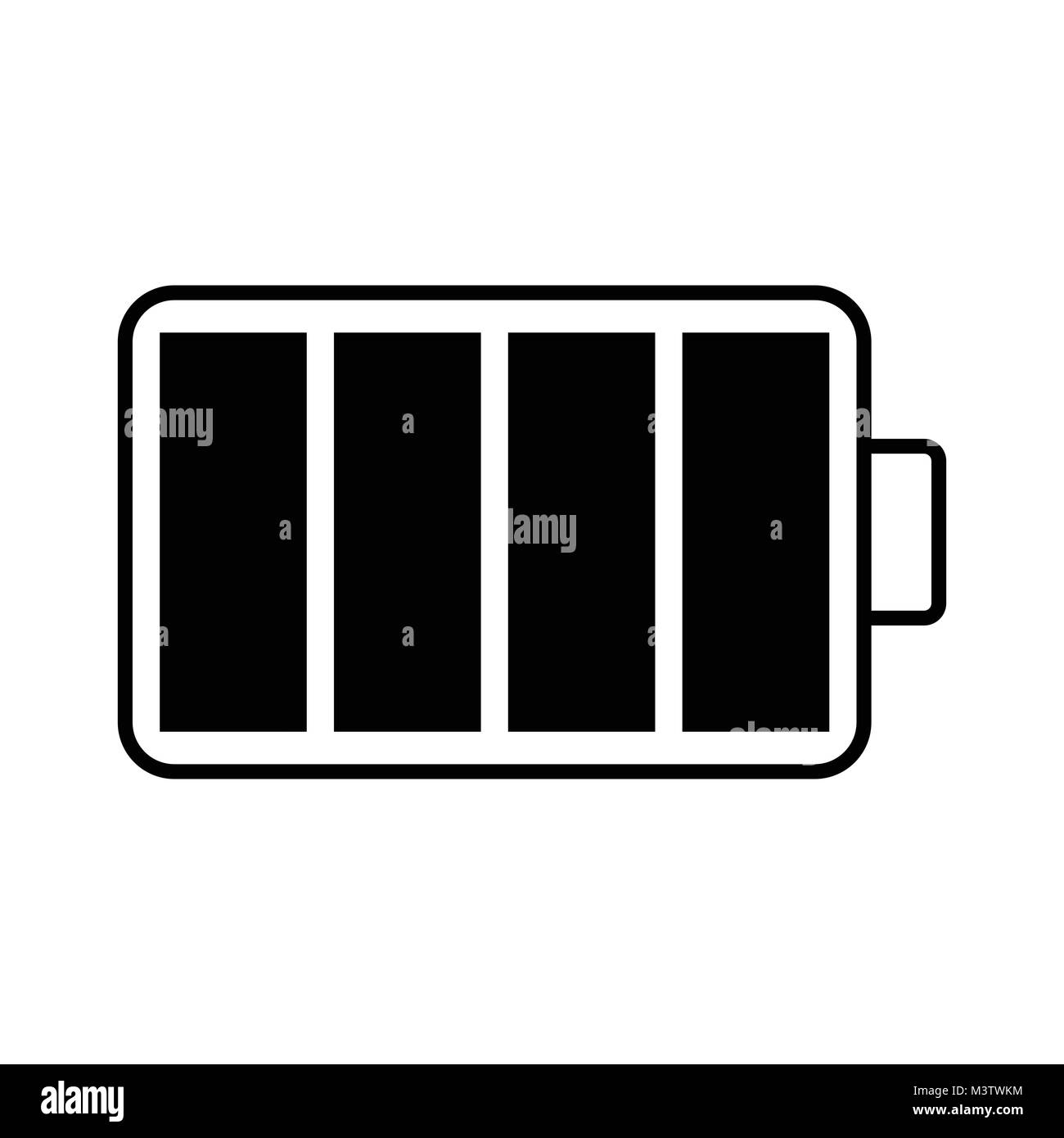 Battery fully charged icon hi-res stock photography and images - Alamy