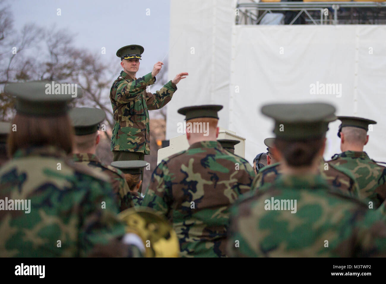 U.S. Marine Corps Lt. Col. Jason K. Fettig, band director with the U.S ...