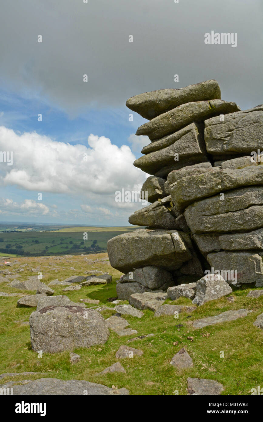 Great Staple Tor, Dartmoor National Park, Devon Stock Photo - Alamy