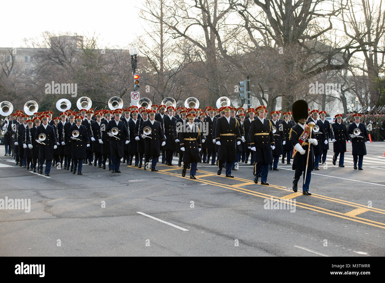 The U.S. Army Band, Pershing's Own, marches in the Department of ...