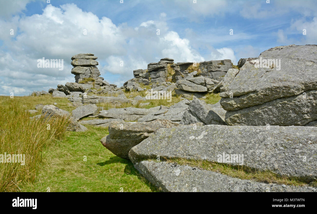 Great Staple Tor, Dartmoor National Park, Devon Stock Photo - Alamy
