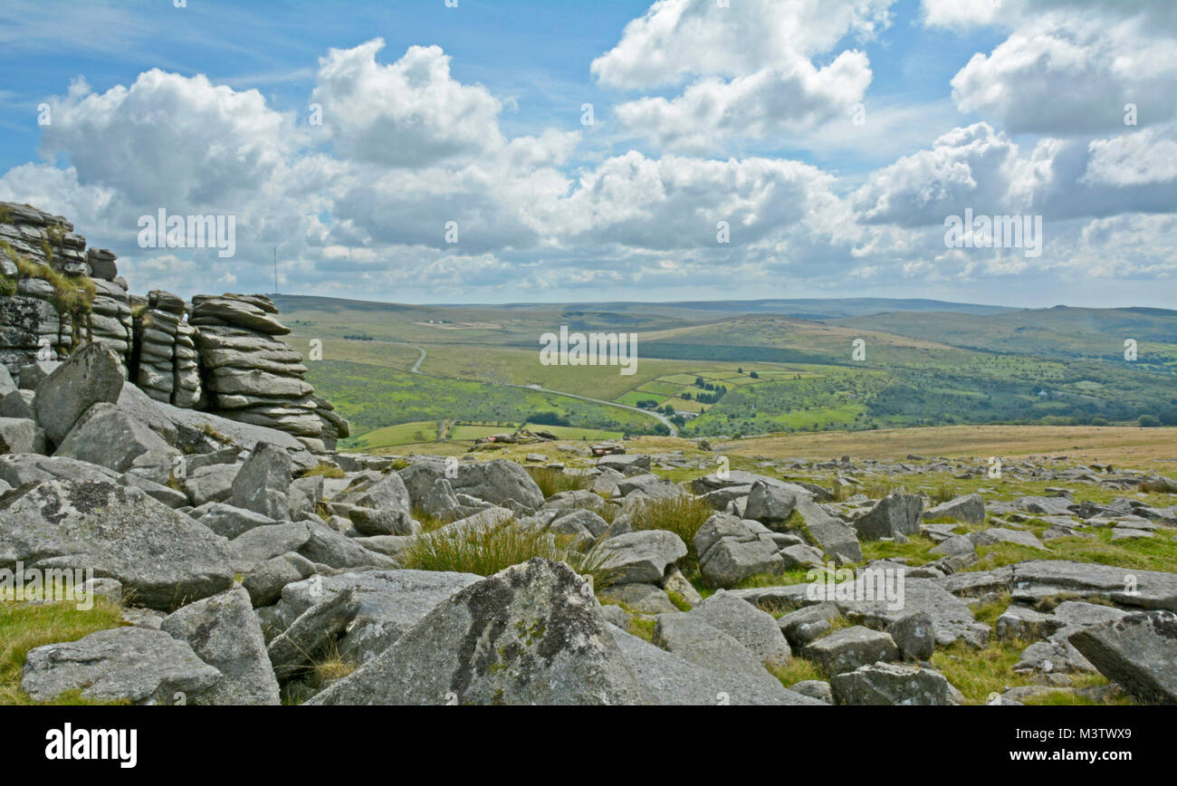 Great Staple Tor, Dartmoor National Park, Devon Stock Photo - Alamy
