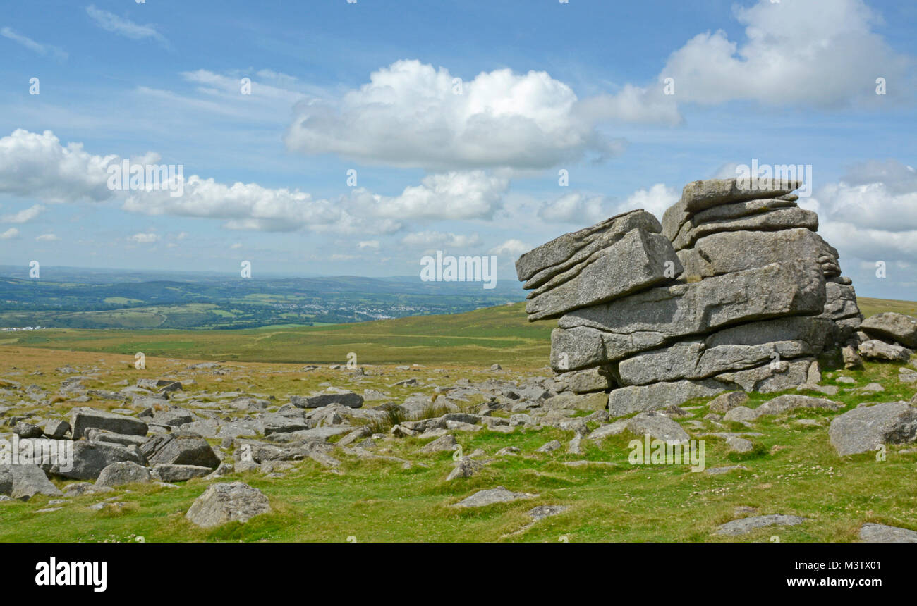Great Staple Tor, Dartmoor National Park, Devon Stock Photo - Alamy
