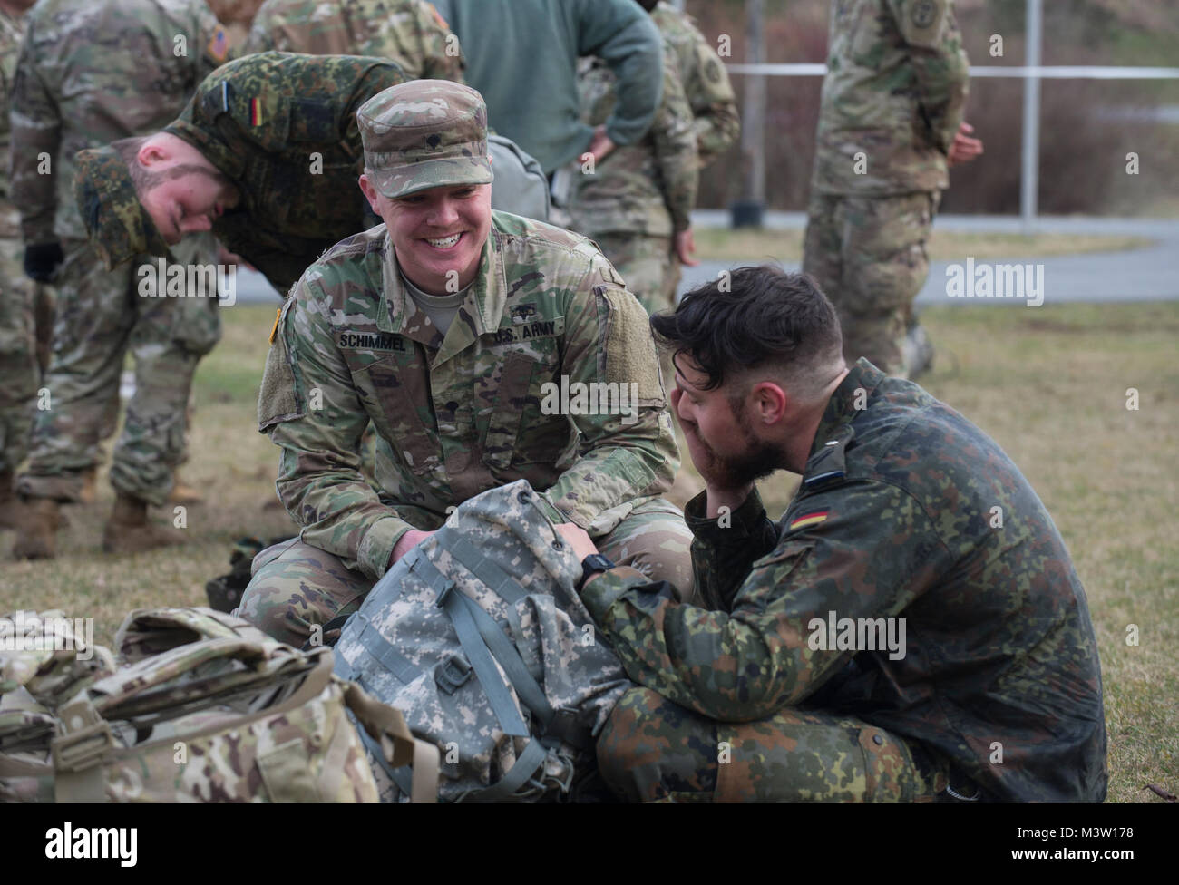 GRAFENWOEHR, Germany – U.S. Army Specialist Jacob Shimmel (left), an ...