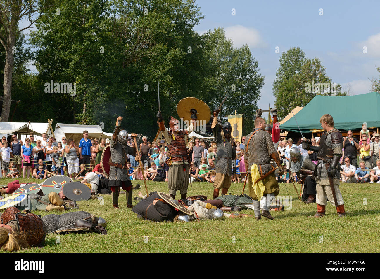 Viking market in Saltvik. It is considered one of major Viking markets ...