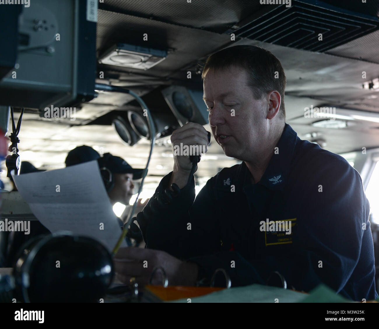 PACIFIC OCEAN (April 20, 2017) Capt. Kevin Lenox, commanding officer of ...