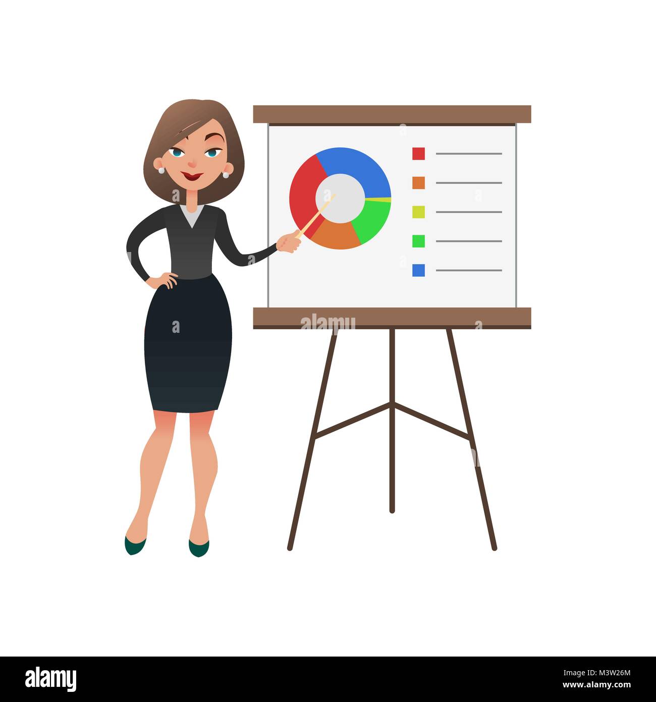 Desenho Animado De Gerente Feminina