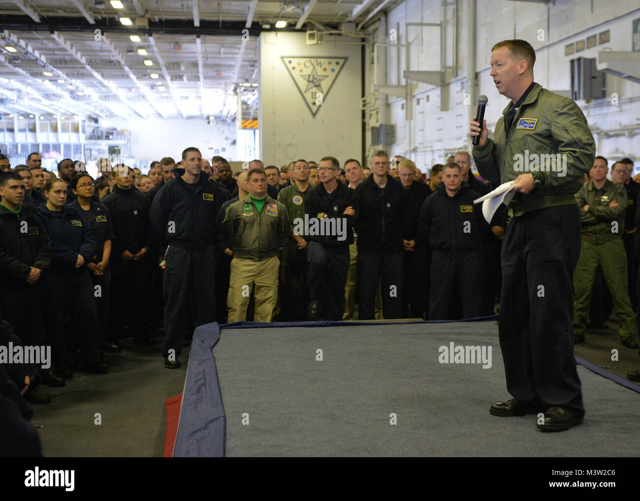 PACIFIC OCEAN (April 27 , 2017) Capt. Kevin Lenox, commanding officer ...