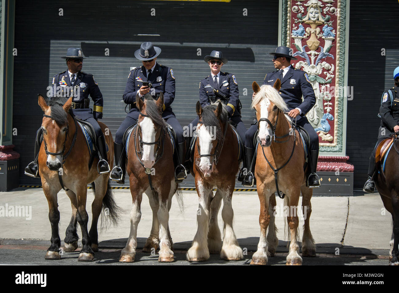 Washington D.C. May 2, 2017. First responders gather at Saint Patrick ...