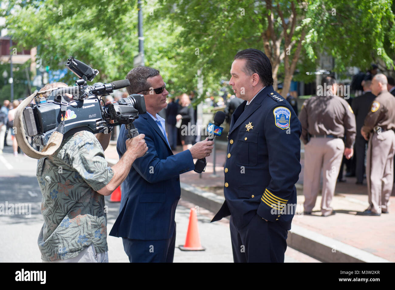 Washington D.C. May 2, 2017. First responders gather at Saint Patrick ...