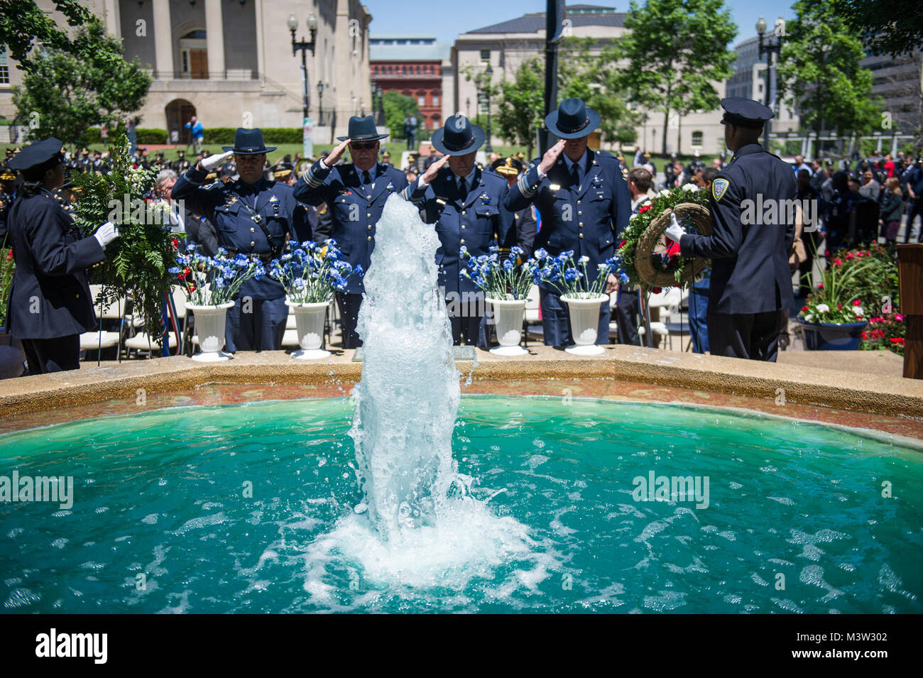 Washington area law enforcement memorial service hi-res stock ...